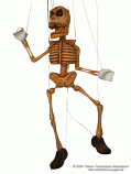 Skeleton , marionette puppet