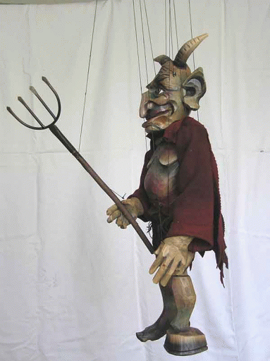Devil , marionette puppet