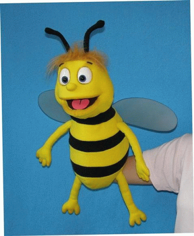 Bee , foam puppet doll